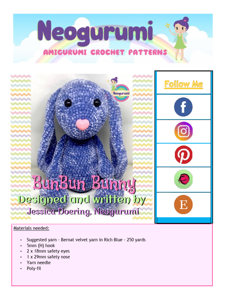 BunBun - Bunny Crochet | PDF | Crochet | Folk Art