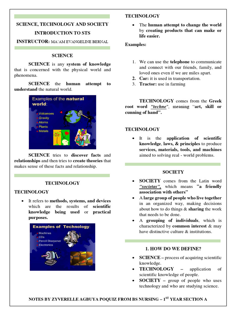STS (Intro-Lesson2) | PDF | Force | Science