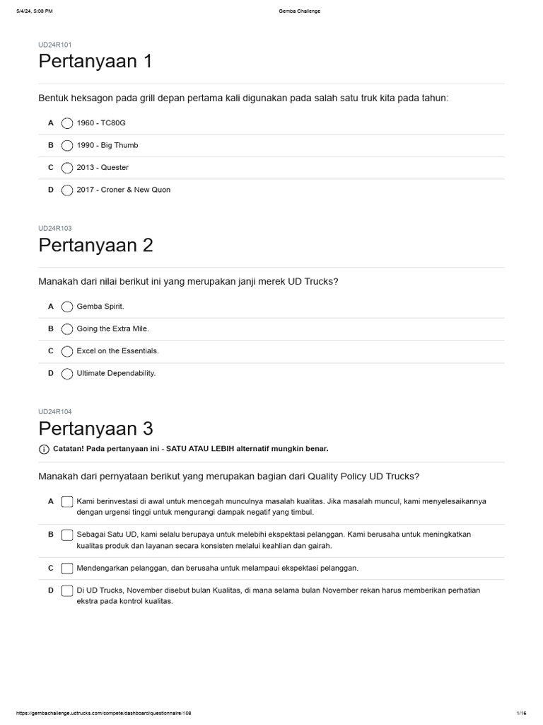 Gemba Challenge | PDF