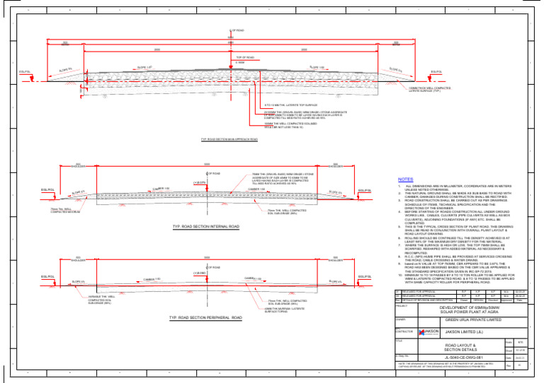 Road Layout and Section Details | PDF | Civil Engineering | Earth Sciences