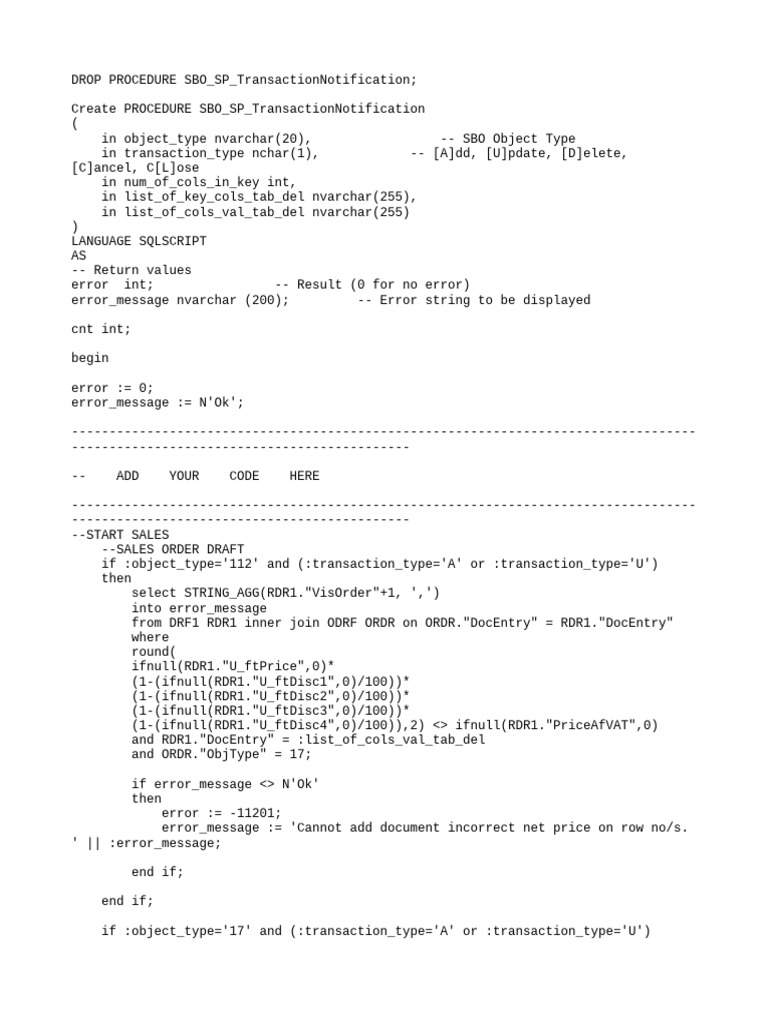 hana post notifications | PDF