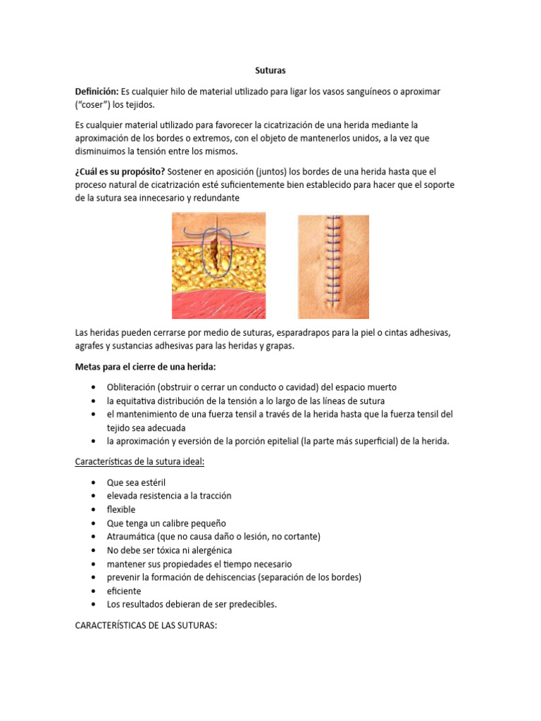 Guía Suturas | PDF | Sutura Quirúrgica | Seda