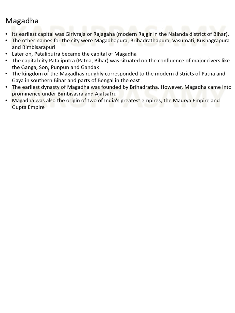 KalaQ - HISTORY - MAGHADA EMPIRE | PDF