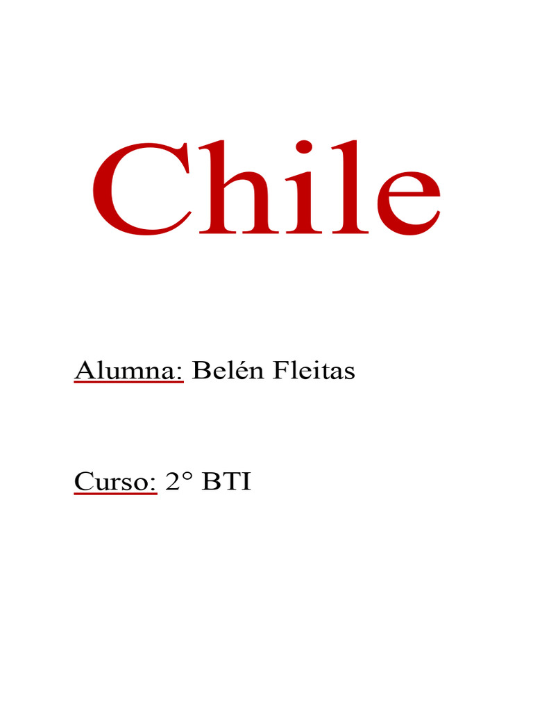Chile | PDF | Chile