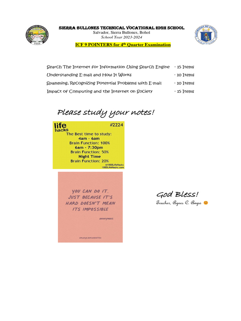 Tech Skills Exam Guide for Students | PDF