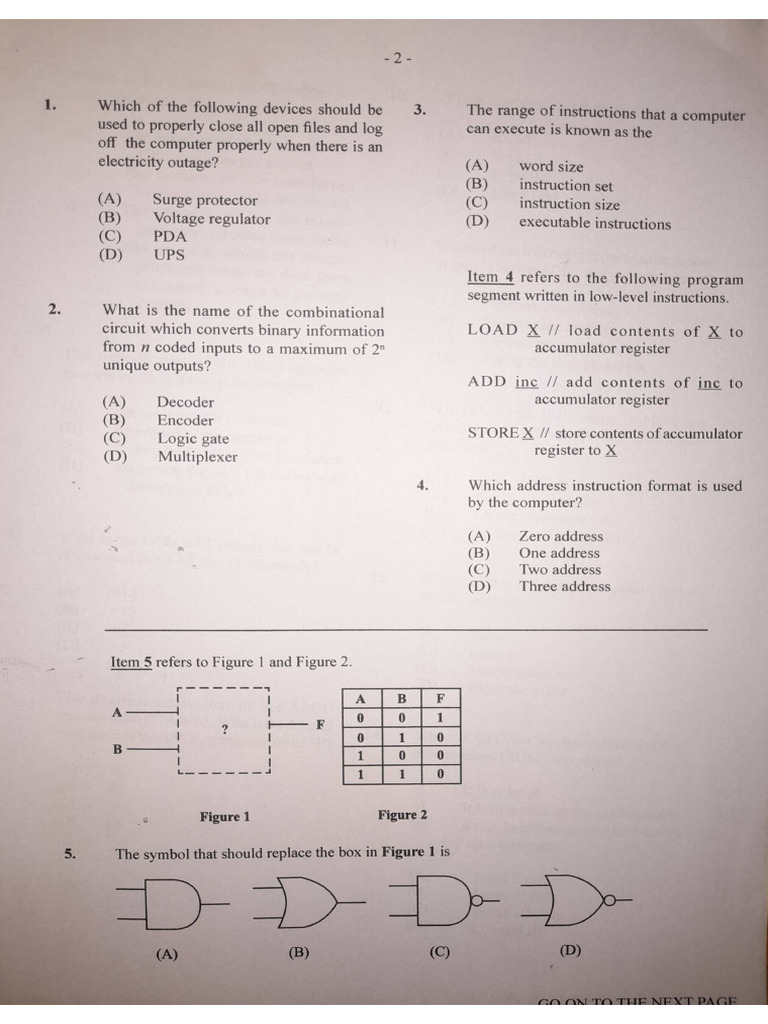 CAPE Computer Science U1 P1 2021 | PDF