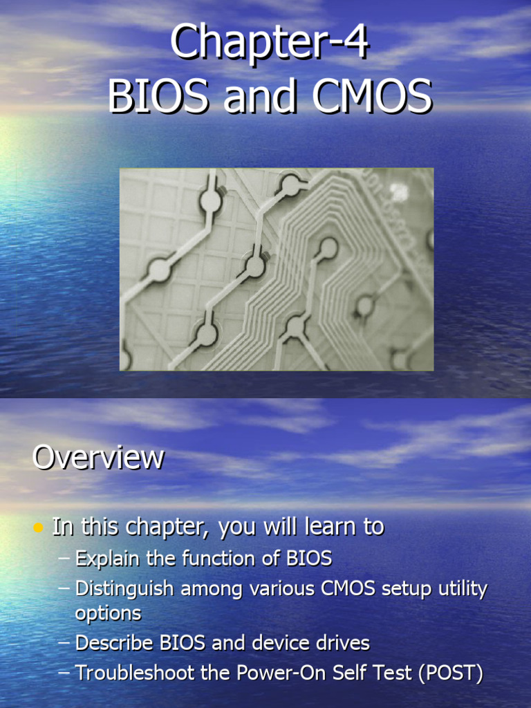Chapter 4-BIOS and CMOS | PDF | Bios | Booting