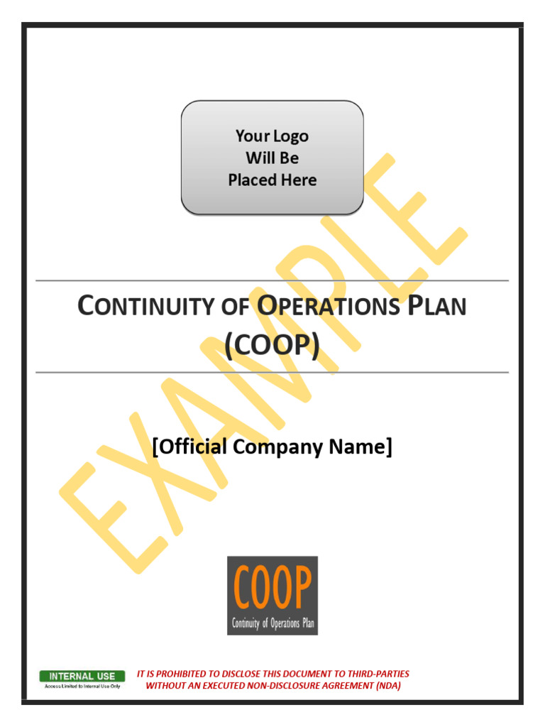 example-coop-continuity-of-operations-program | PDF | Computer Security | Security