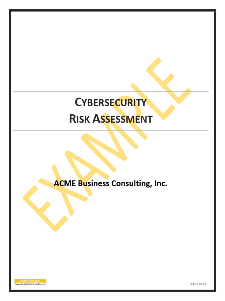 Example Cra Risk Assessment Template | PDF | Risk | Risk Management