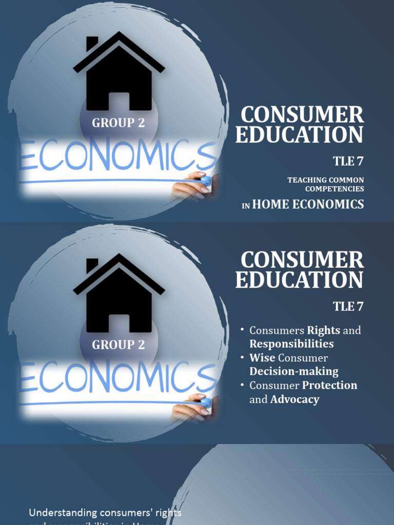 Consumer-Education-TLE7 | PDF | Economics | Consumer Protection