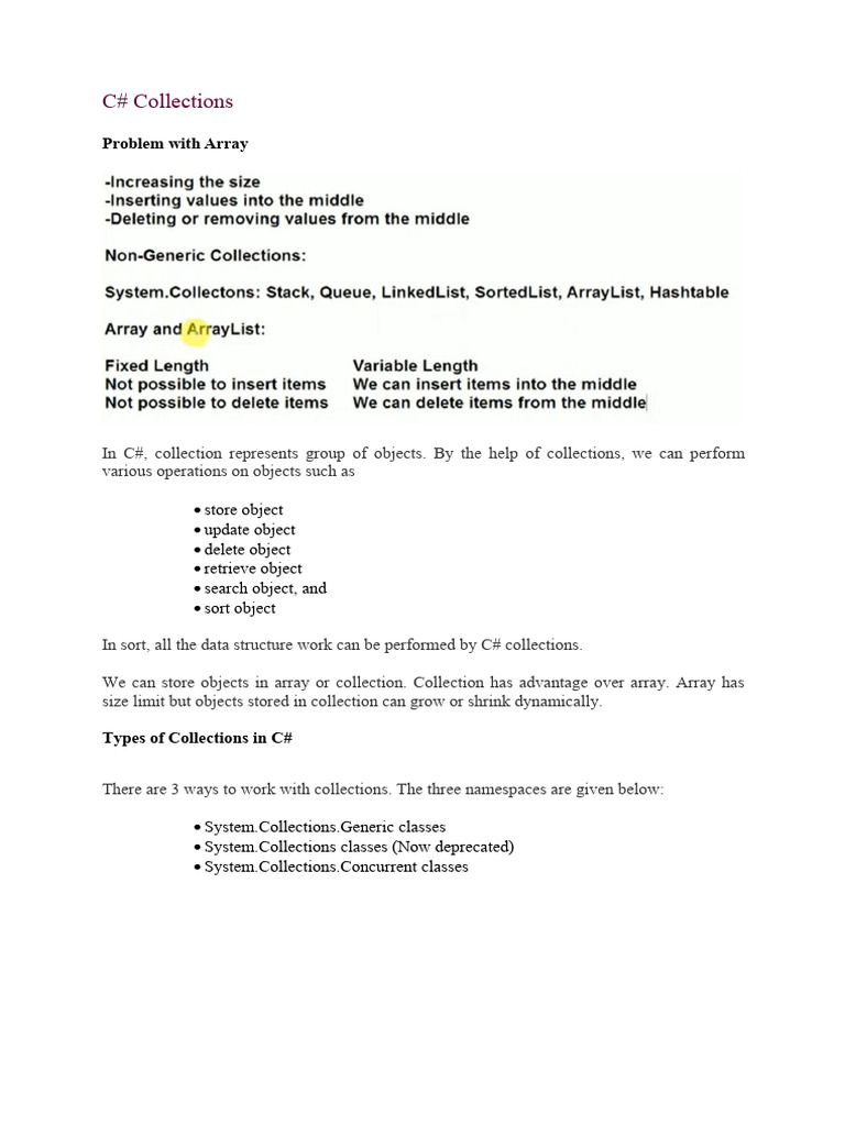 Collection C# | Download Free PDF | Queue (Abstract Data Type) | C Sharp (Programming Language)