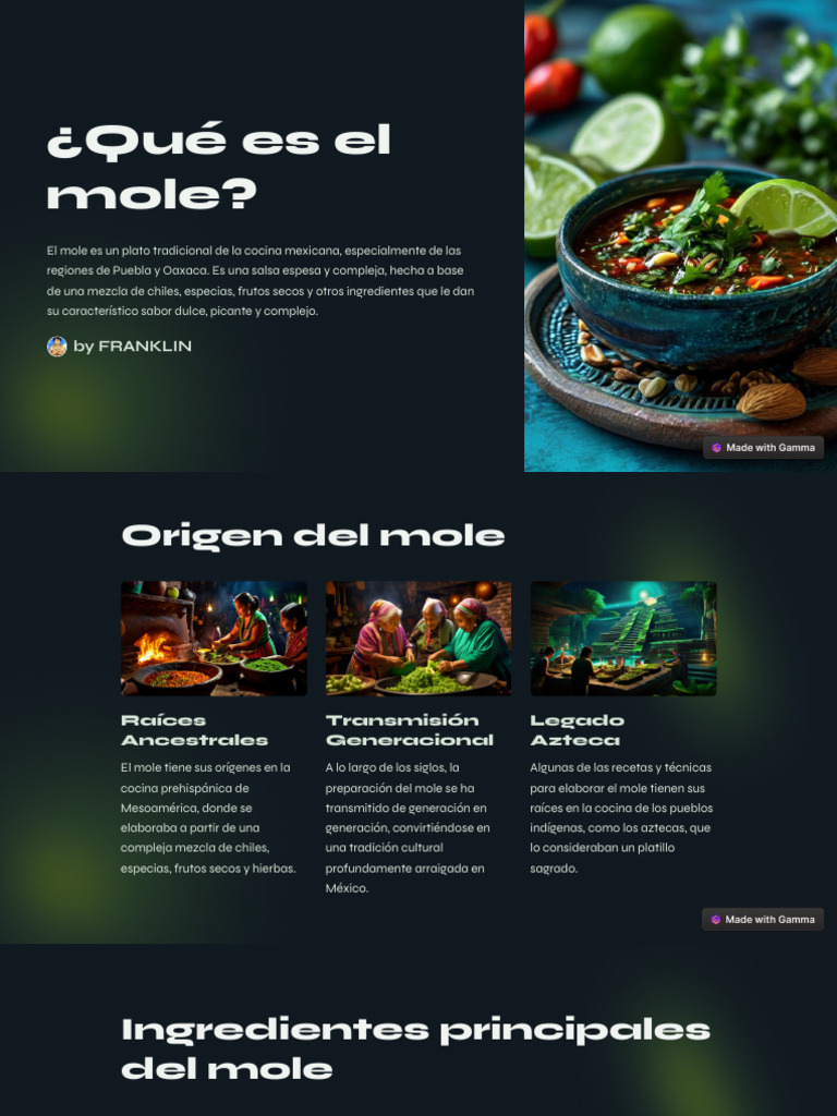 Que Es El Mole | PDF | Cocina mexicana | Cocinando