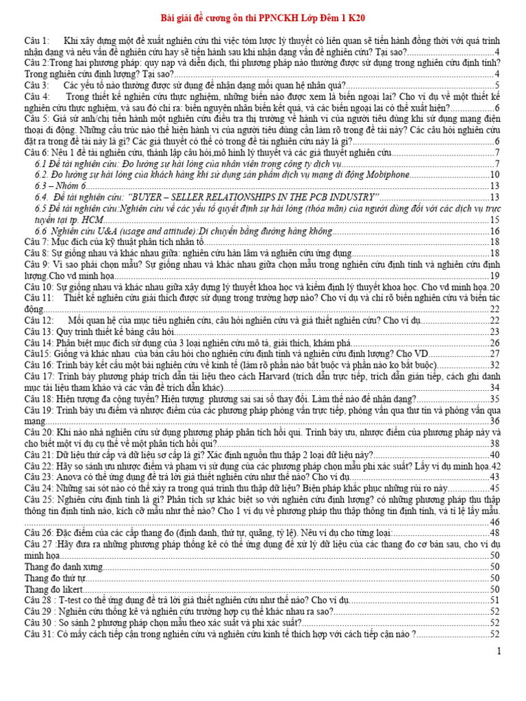 D CNG On TP Thi PHNG Phap Nghien C | PDF