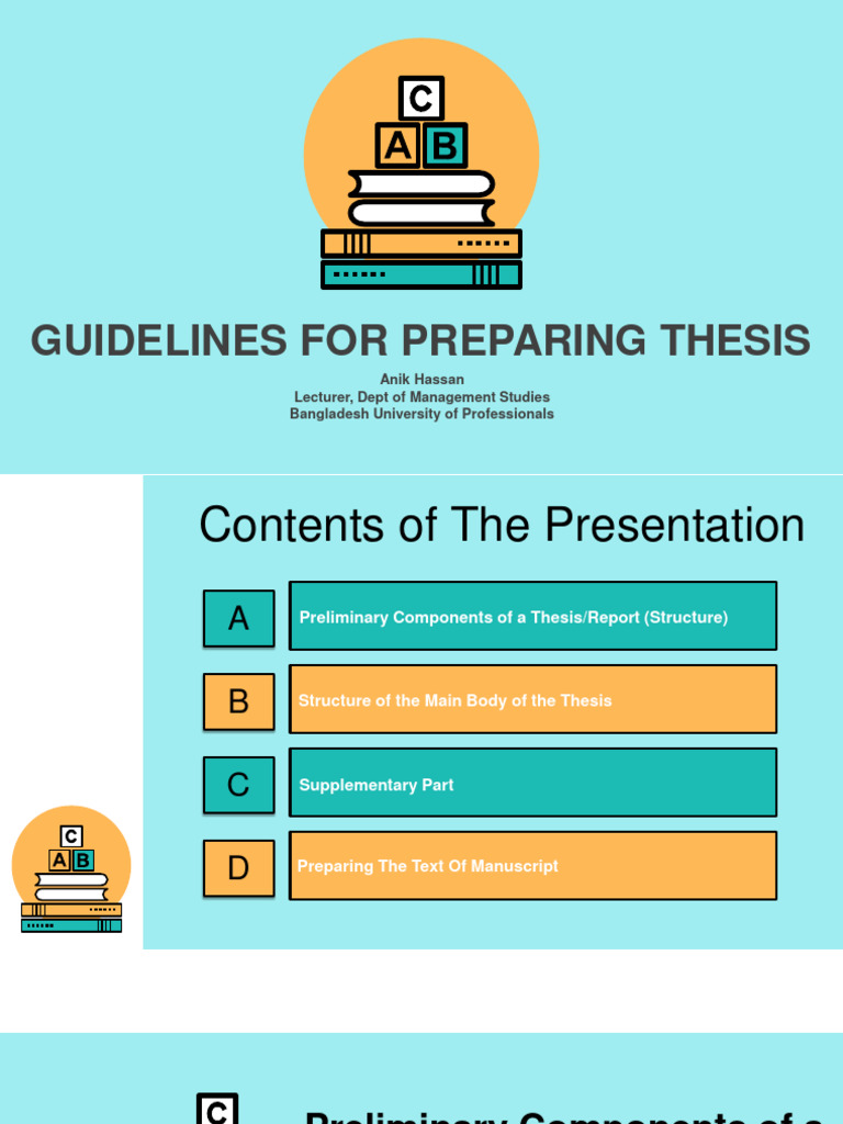 Thesis GuideLines 1 | PDF | Methodology | Thesis