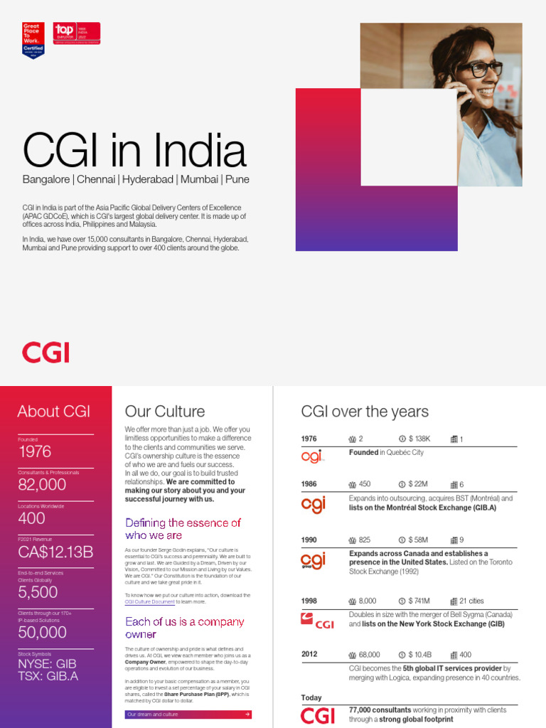 Cgi in India Brochure February 2022 | PDF | Economies | Business