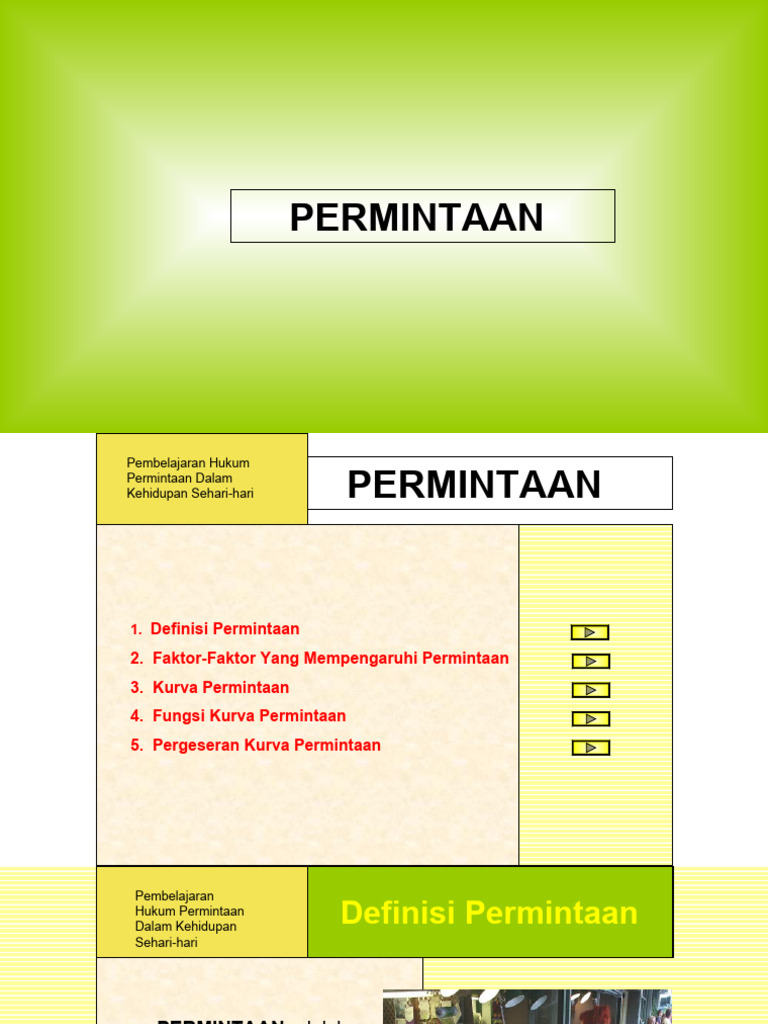 Memahami Hukum Permintaan dan Faktor-Faktornya | PDF