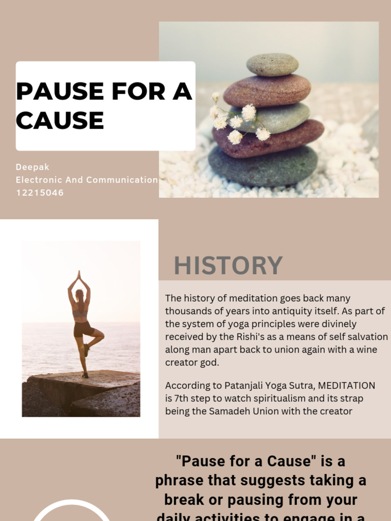 Pause For A Cause | PDF | Meditation | Mindfulness