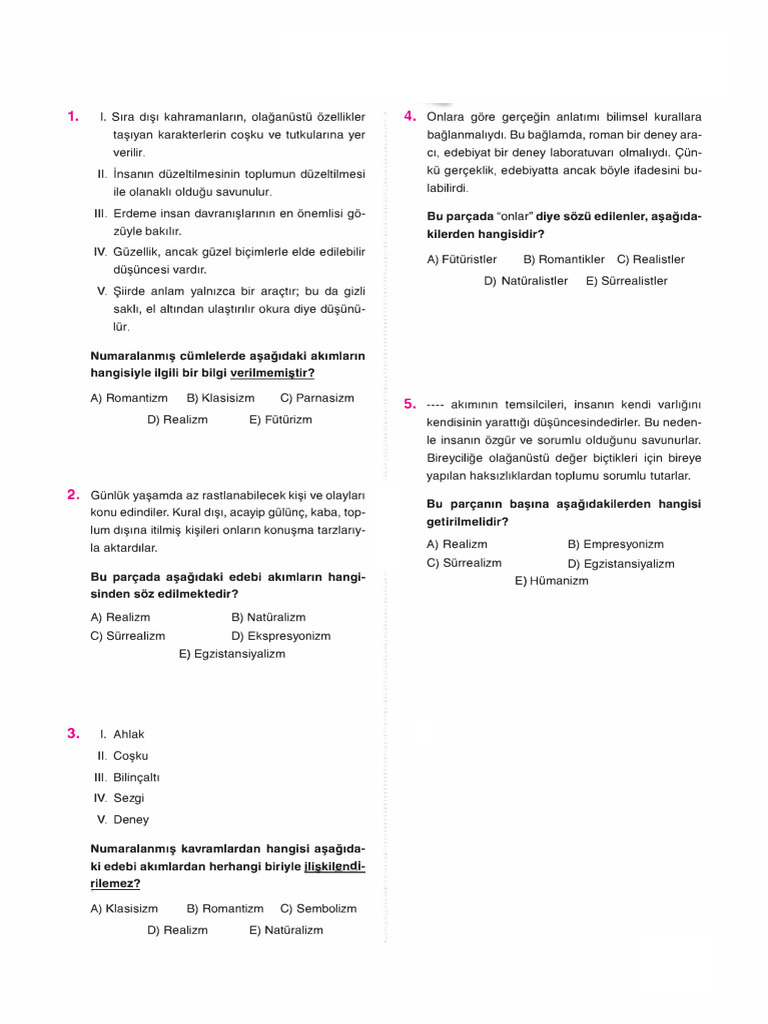 Edebi̇ Akimlar | PDF