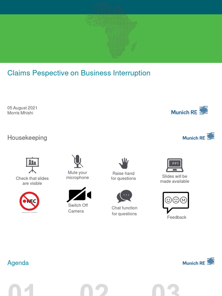 Claims Pespective On Business Interruption | PDF | Insurance | Indemnity