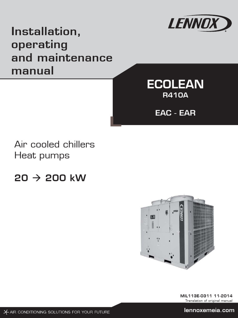Ecolean Iom 0311 e | PDF | Pump | Coolant
