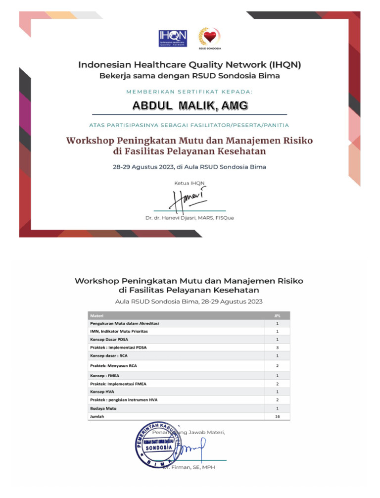 ABDUL MALIK, AMG | PDF