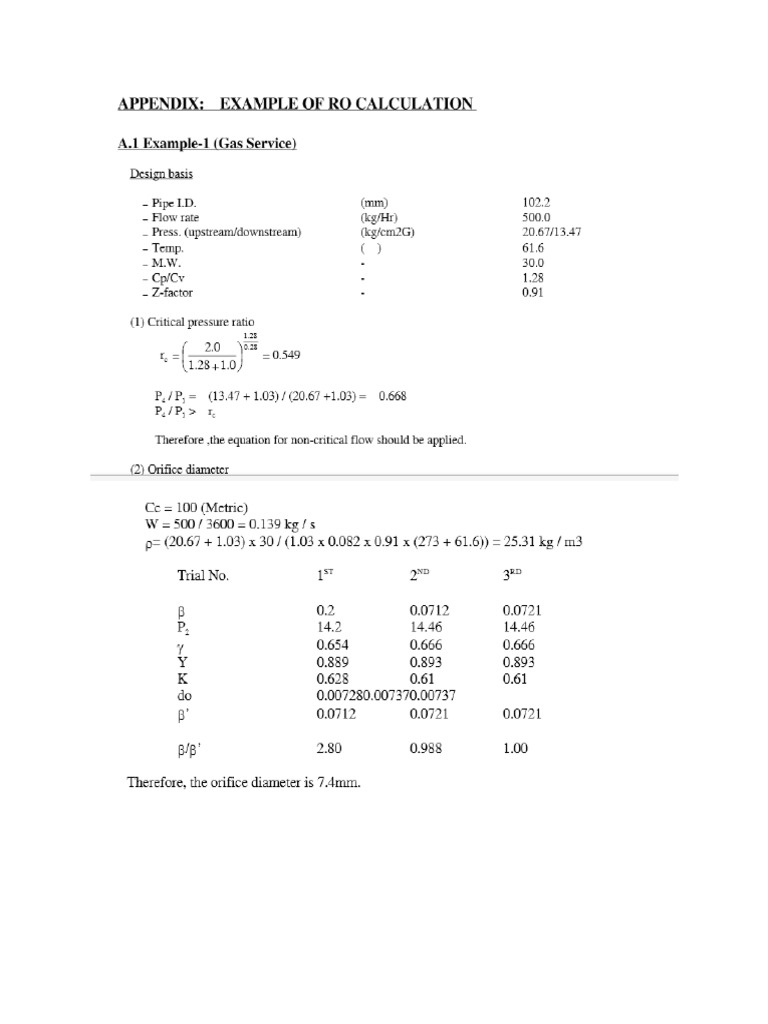Restriction Orifice Standard | PDF