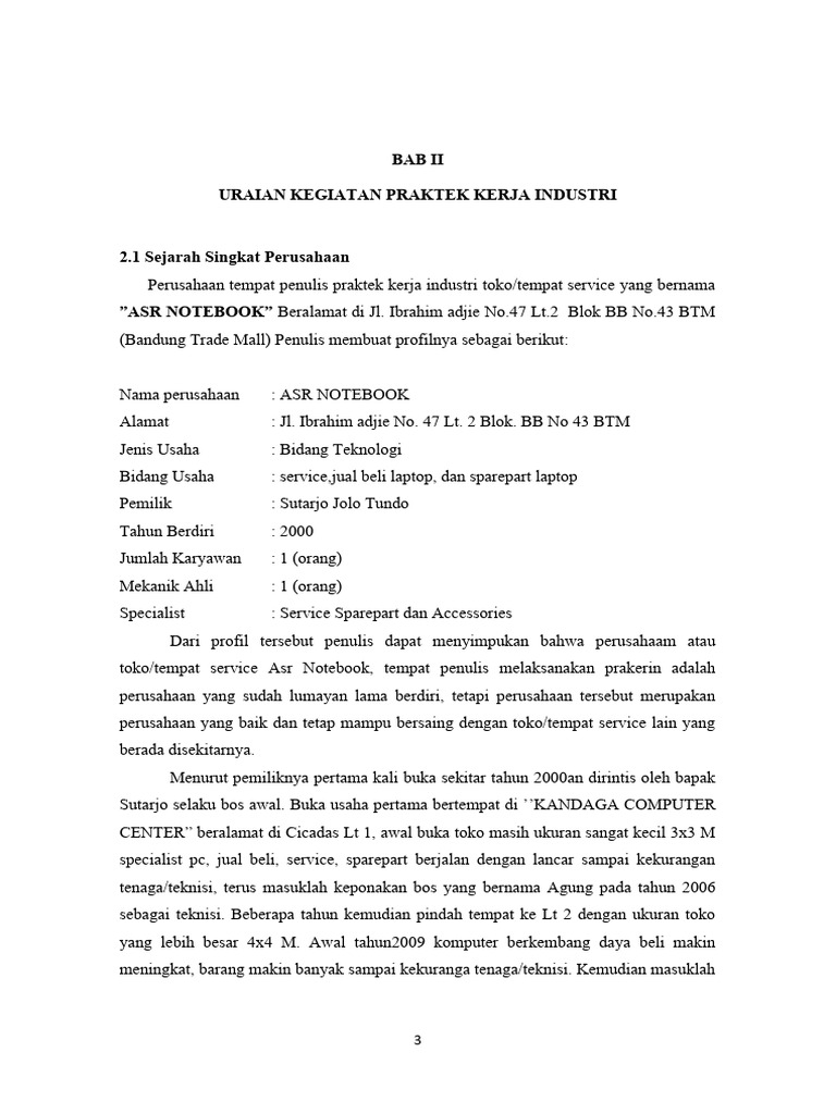 Sejarah ASR Notebook dan KANDAGA Computer | PDF | Bisnis | Teknologi ...