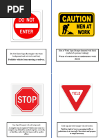 Ref 1 - TGS Signs PDF | PDF | Road Transport | Transport