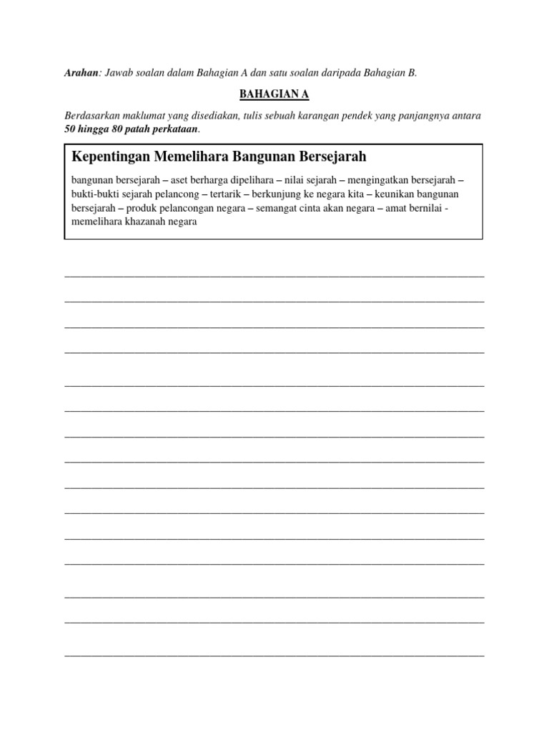 SOALAN K2 Bahasa Melayu UASA BAHASA MELAYU KERTAS 2 MODUL 2 2023 | PDF