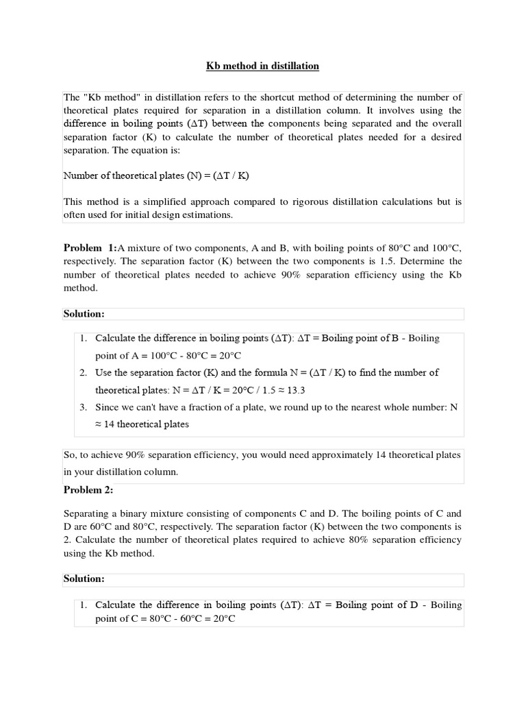 MCD Distillation Notes | PDF | Distillation | Materials