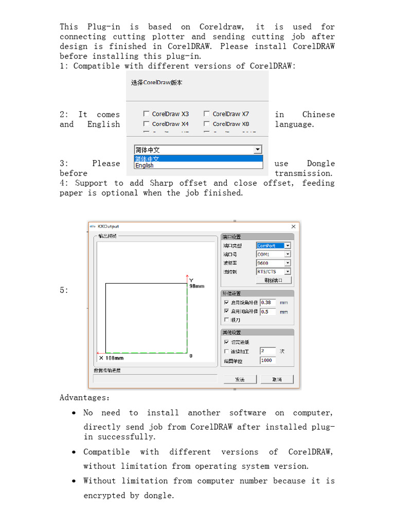 KX Cut Plugin for CorelDRAW Installation | PDF