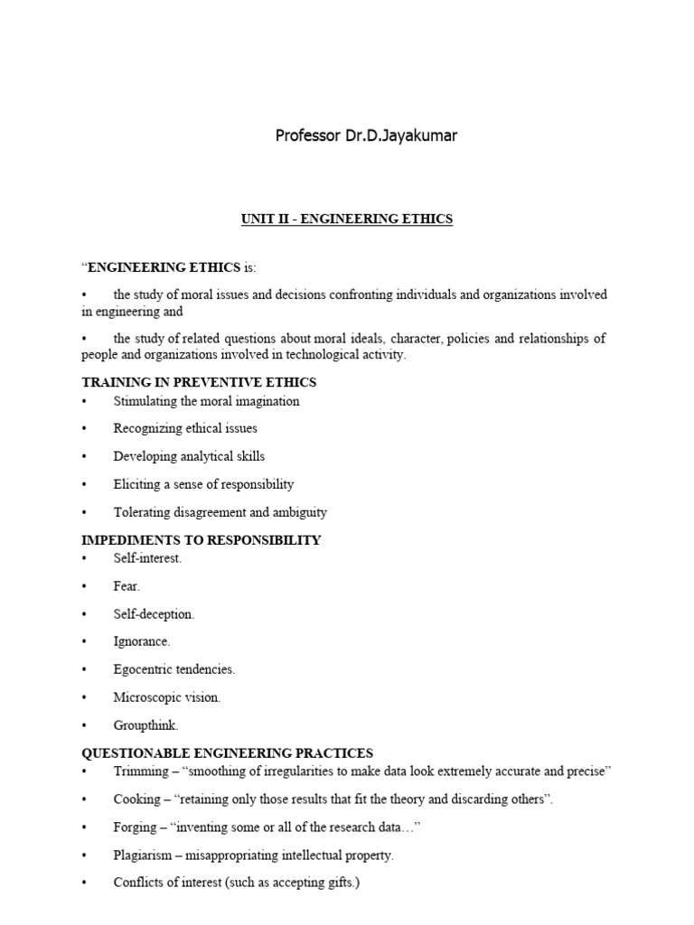 Unit Ii Engineering Ethics Pdf Utilitarianism Morality