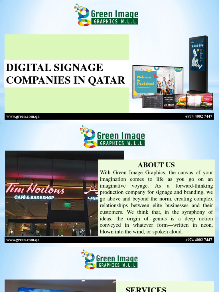 Digital Signage Companies in Qatar | PDF