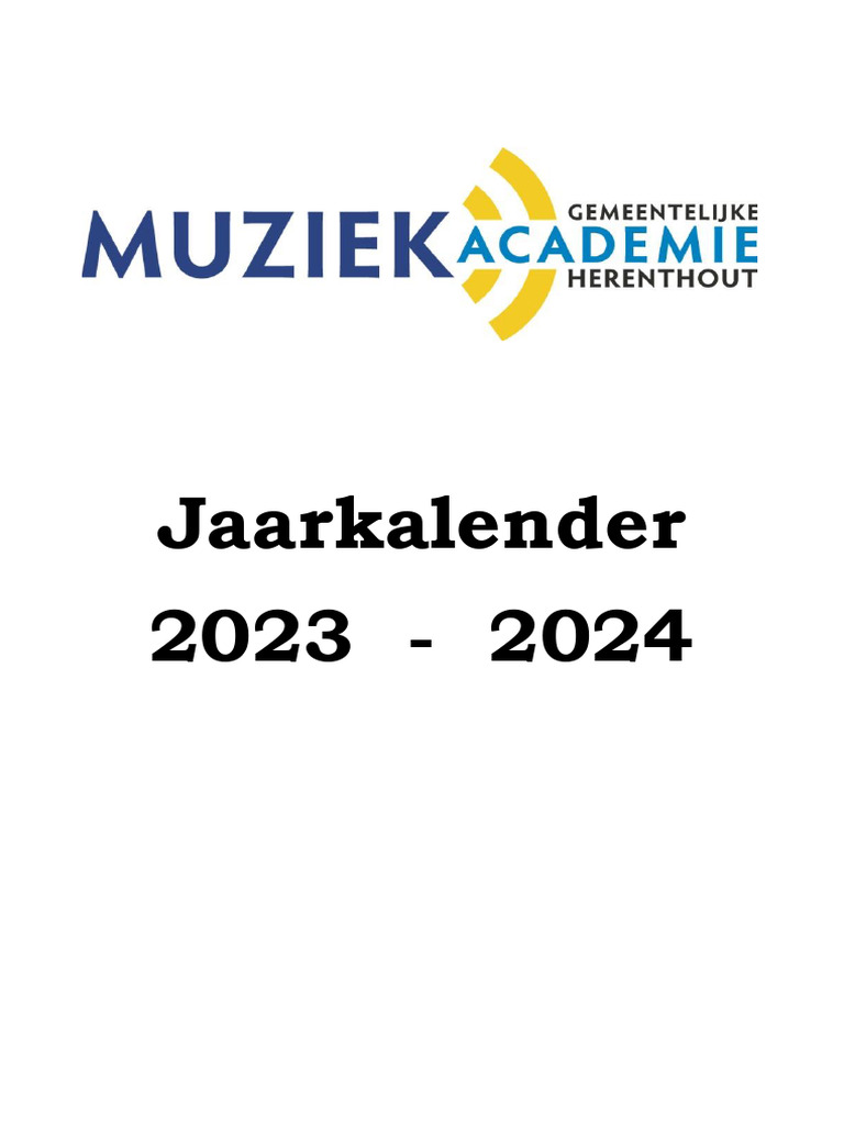 Jaarkalender 2023-2024 | PDF