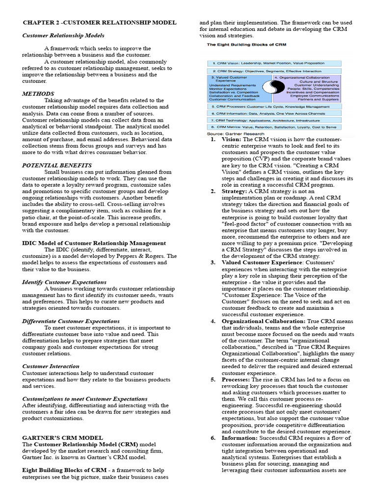 Handouts Man Daw Ni | PDF | Customer Relationship Management ...