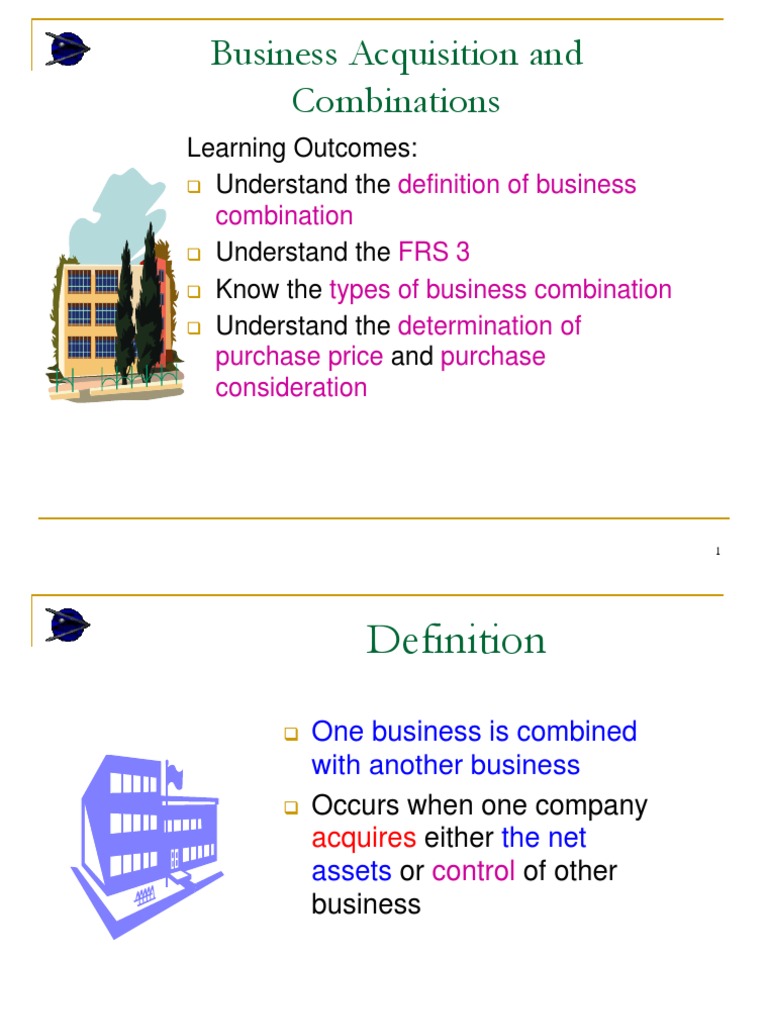 Topic 2 - Business Combinations | PDF | Goodwill (Accounting) | Mergers ...
