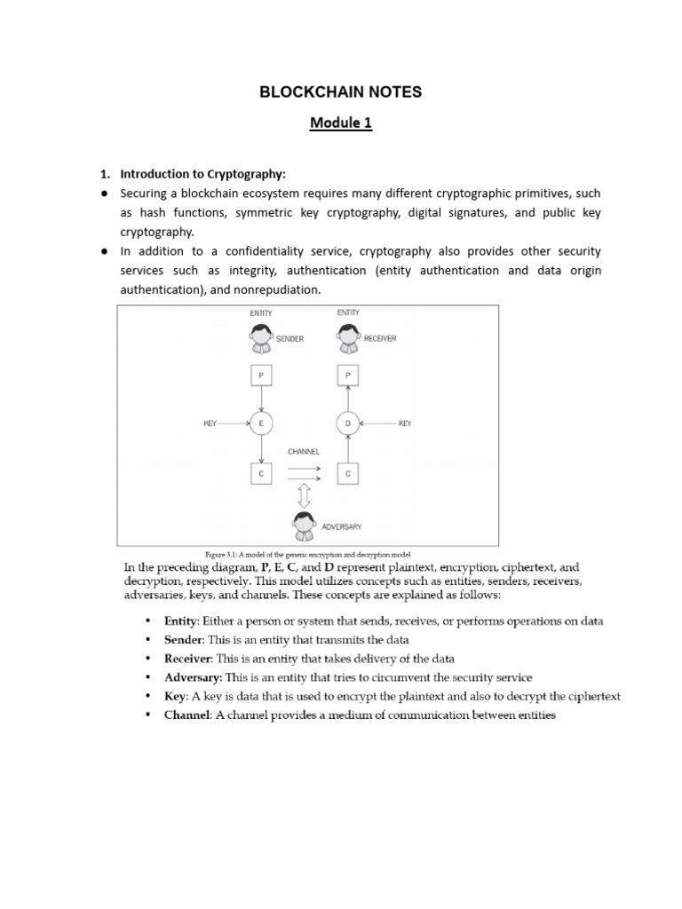 Blockchain Notes Module 1 Pdf