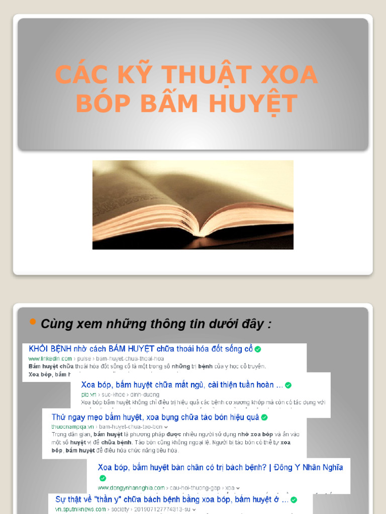KY THUAT XOA BÓP BẤM HUYỆT | PDF