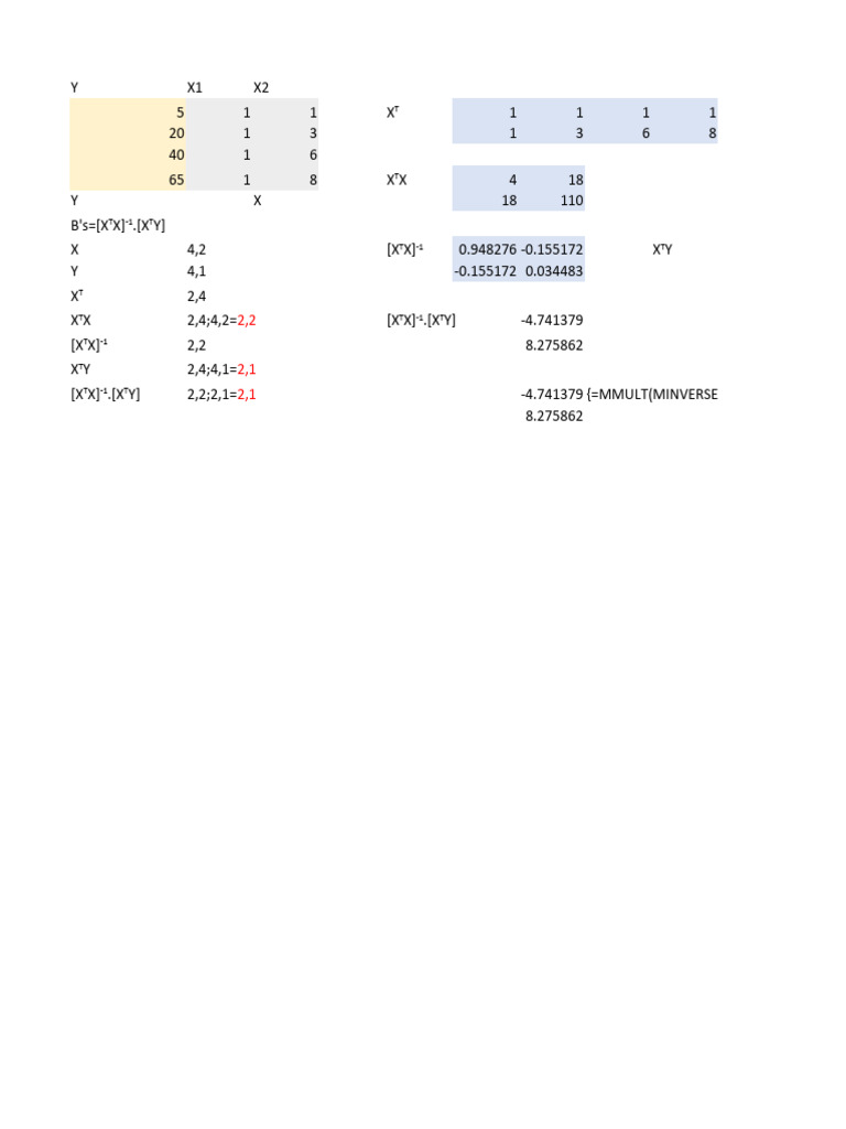 Lec 9 Regression Model by Matrices 25042024 071412pm | PDF | Coefficient Of Determination ...