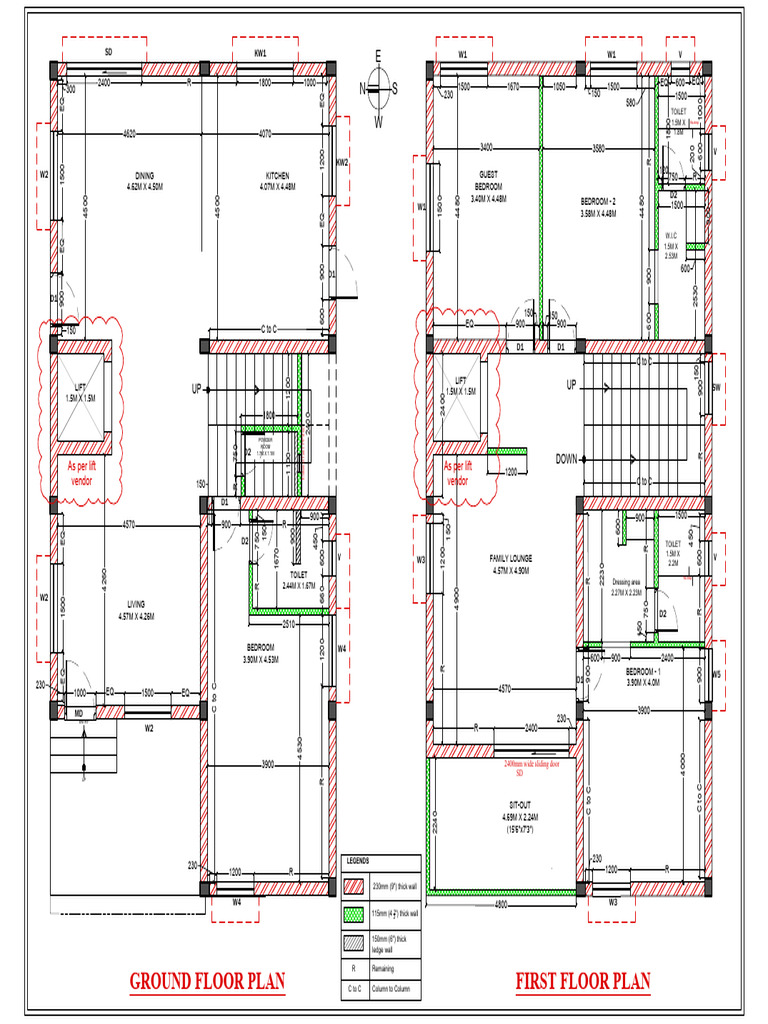 Brick Marking Plan - 14.04.2024.. FINAL | PDF | Residential Buildings ...