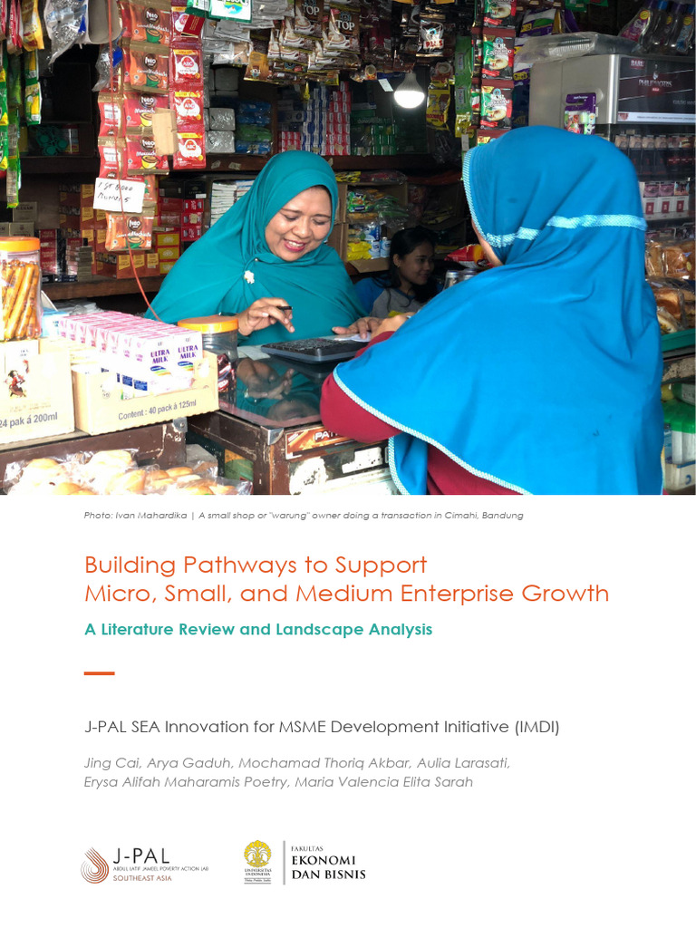 Building Pathways - To Support MSME Growth | PDF | Cost Of Living ...