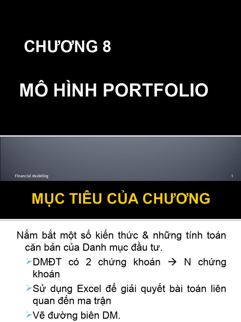 Chuong8 MH Portfolio | PDF