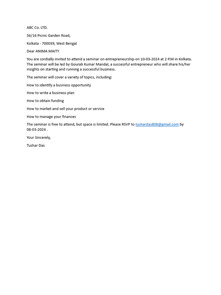 Letter Mail Merge Record | PDF