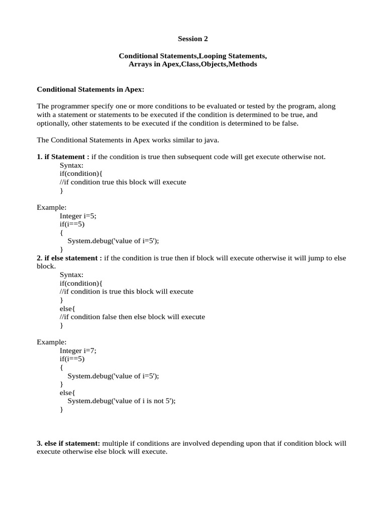 Session 2 Decision Making, Looping, Arrays | PDF | Control Flow ... Session 2 Decision Making, Looping, Arrays | PDF | Control Flow ...