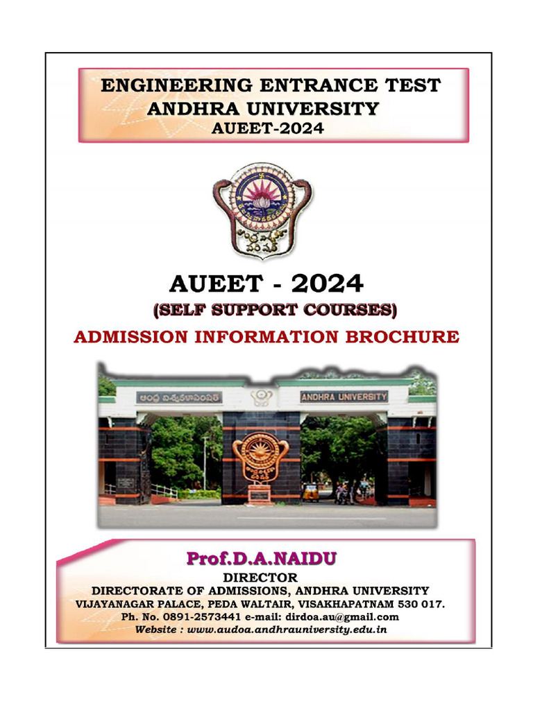 Aueet 2024 Brochure | PDF | Line (Geometry) | Trigonometric Functions