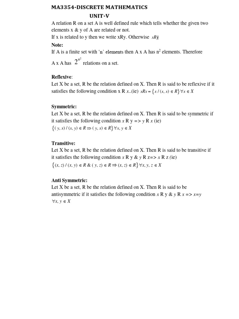 Ma3354 Unit V | Download Free PDF | Mathematical Structures ...