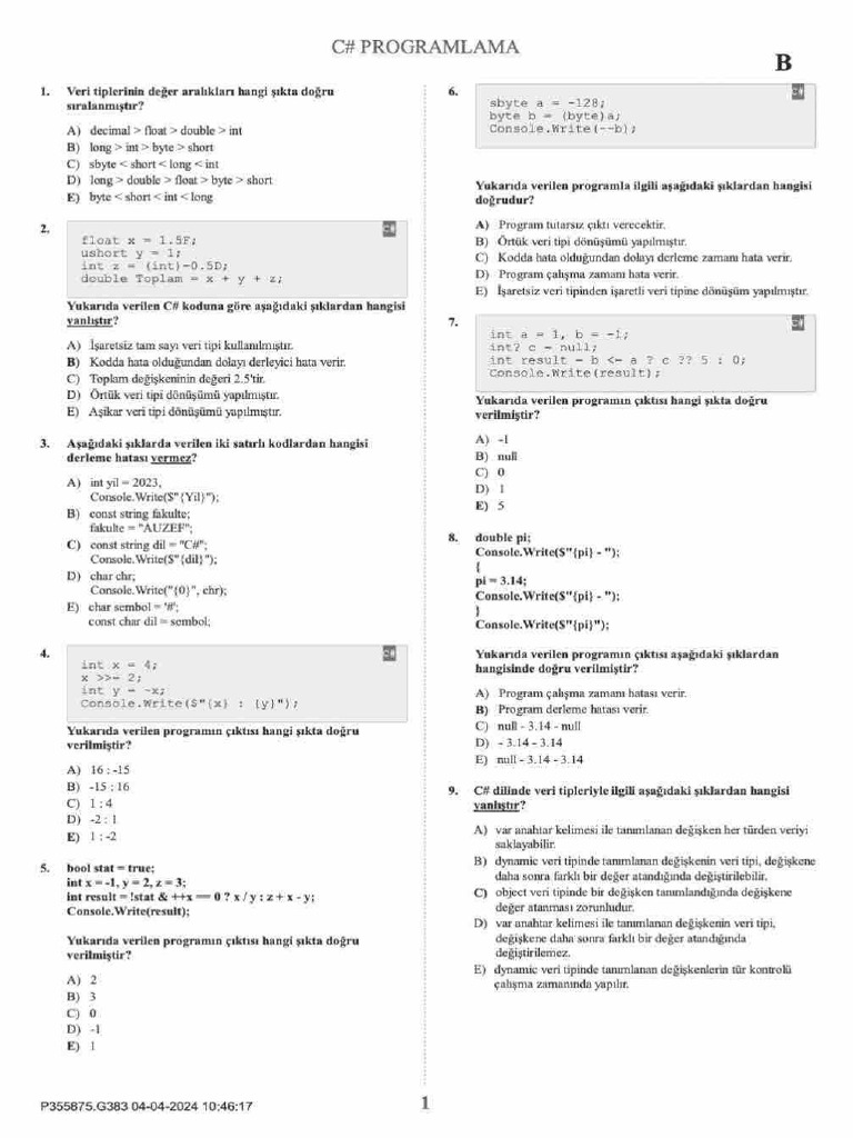 C Vize Pdf Computer Programming String Computer Science