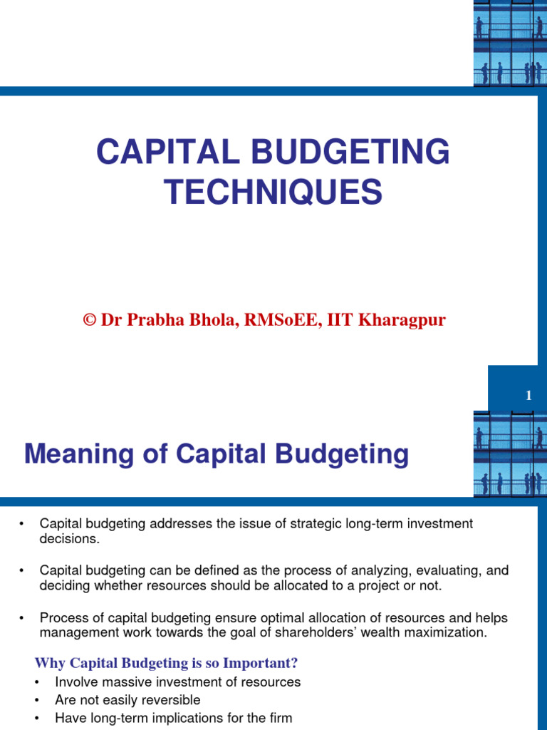 Capital Budgeting Techniques Explained | PDF | Net Present Value ...