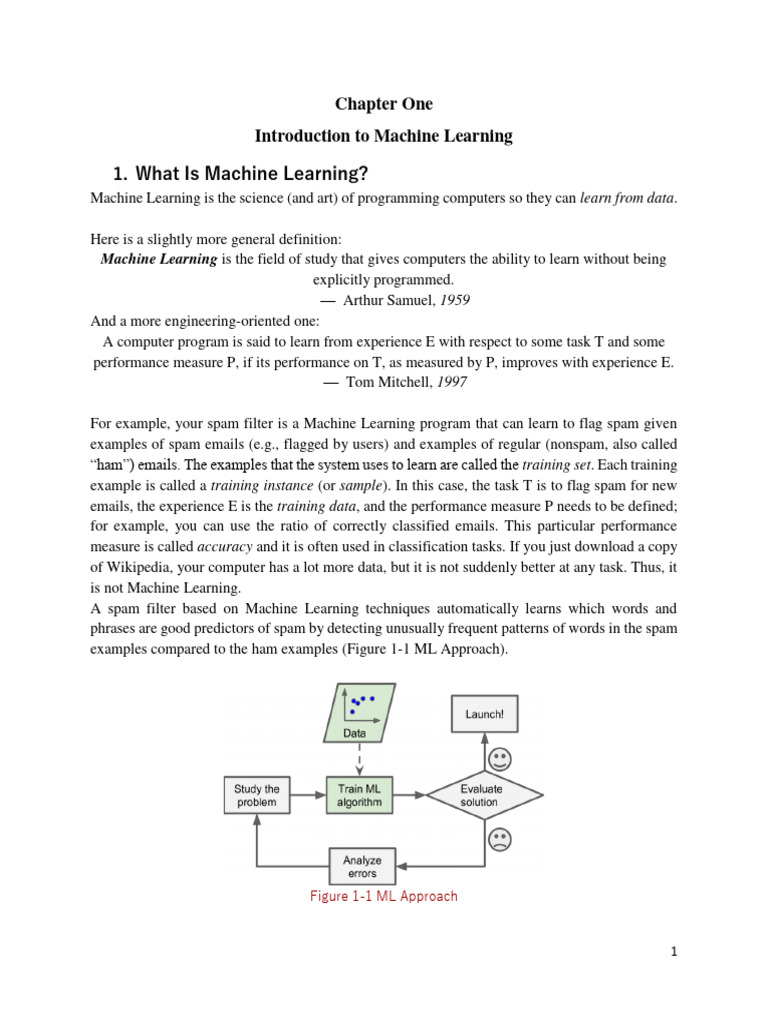 ML Chapter 1 | PDF | Euclidean Vector | Machine Learning