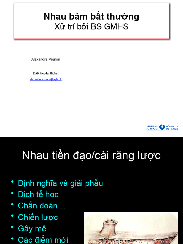 CC6 - PLACENTA ACCRETA - Bai Dich | PDF